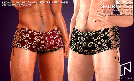 Second Life Marketplace - Noche. Blaze Shorts Leo DEMO